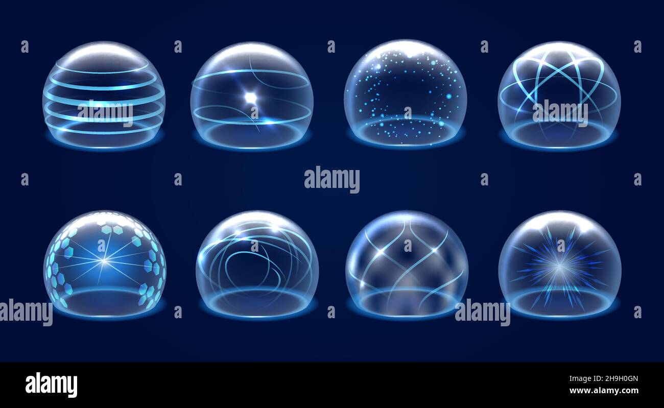 Futuristic shield spheres Stock Vector Image & Art - Alamy