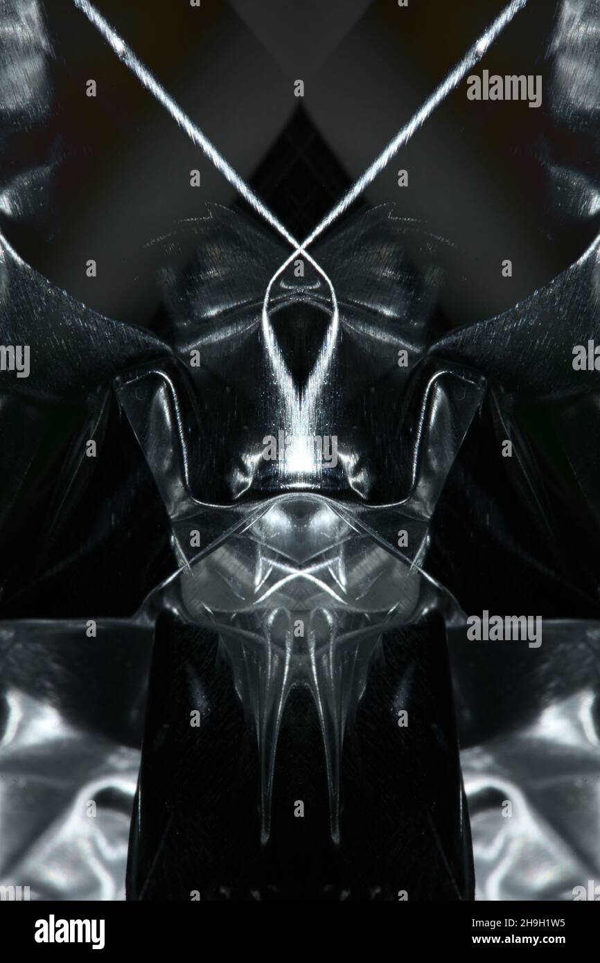 Double aluminum paper close up abstract modern background high quality ...