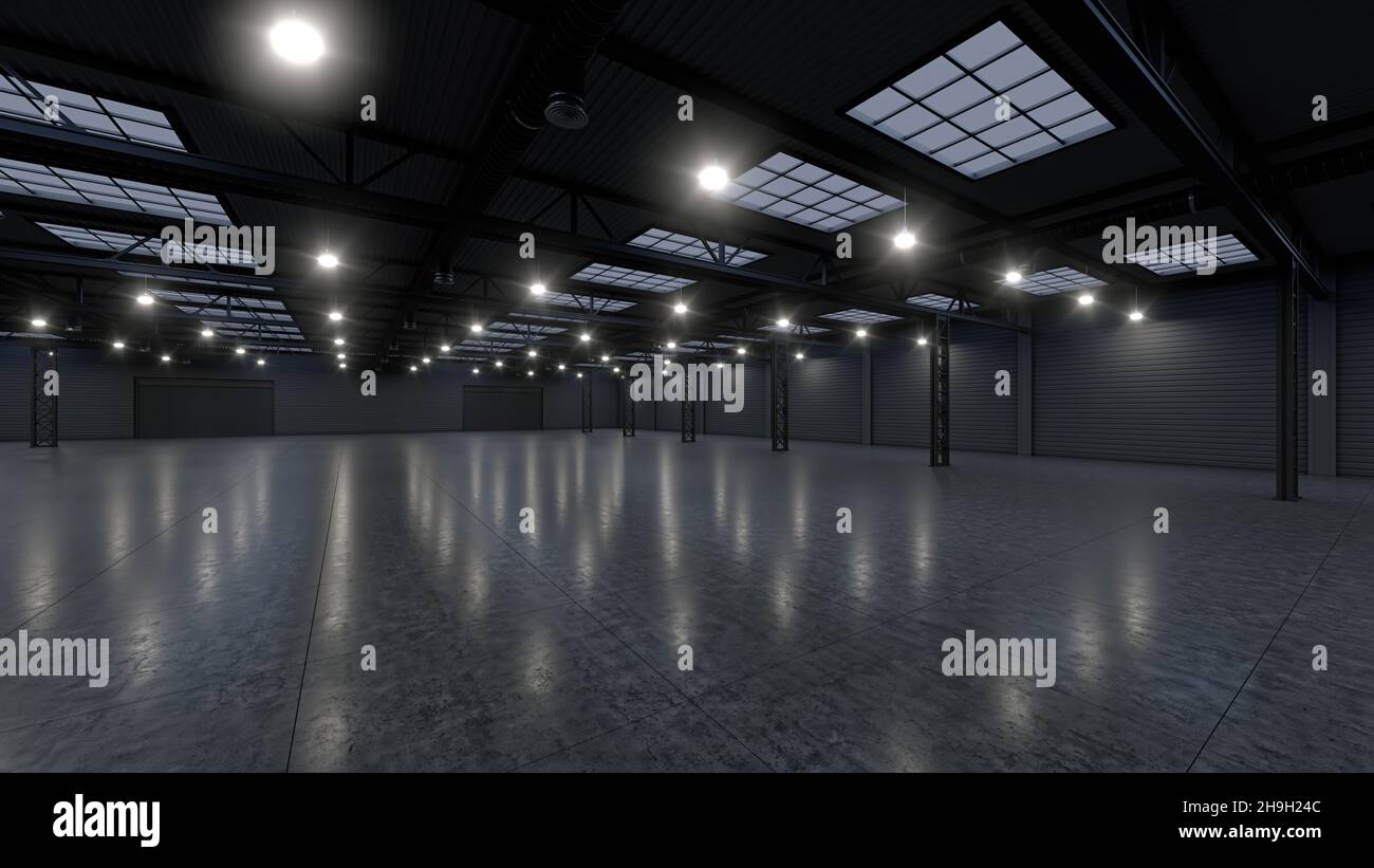 3D render of empty exhibition space. backdrop for exhibitions and ...
