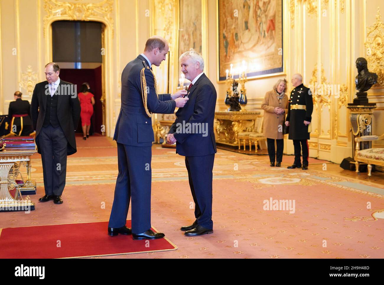 Martin Flaherty from Leominster is decorated with the Queen's Ambulance ...