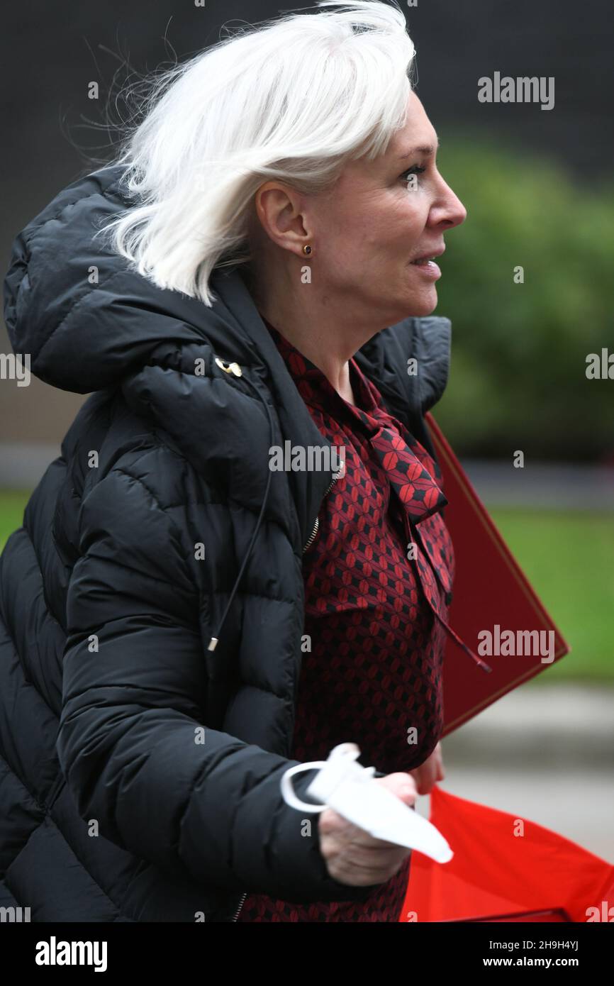 Downing Street, London, UK. 7 December 2021. Nadine Dorries MP ...
