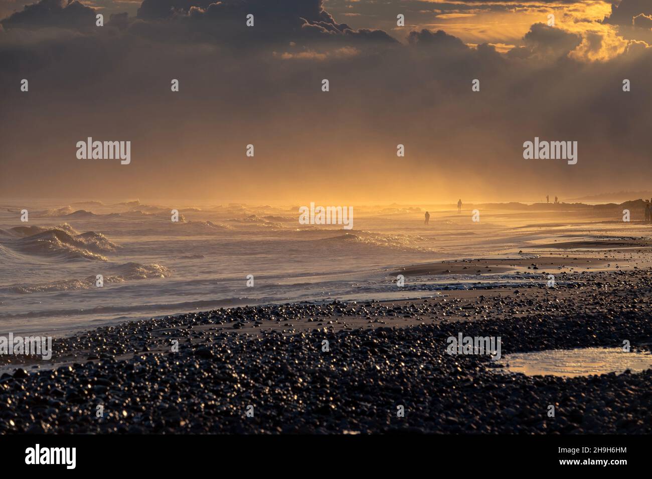 "Gorgeous sunset with some golden myst at Bella Vista beach. Some ...