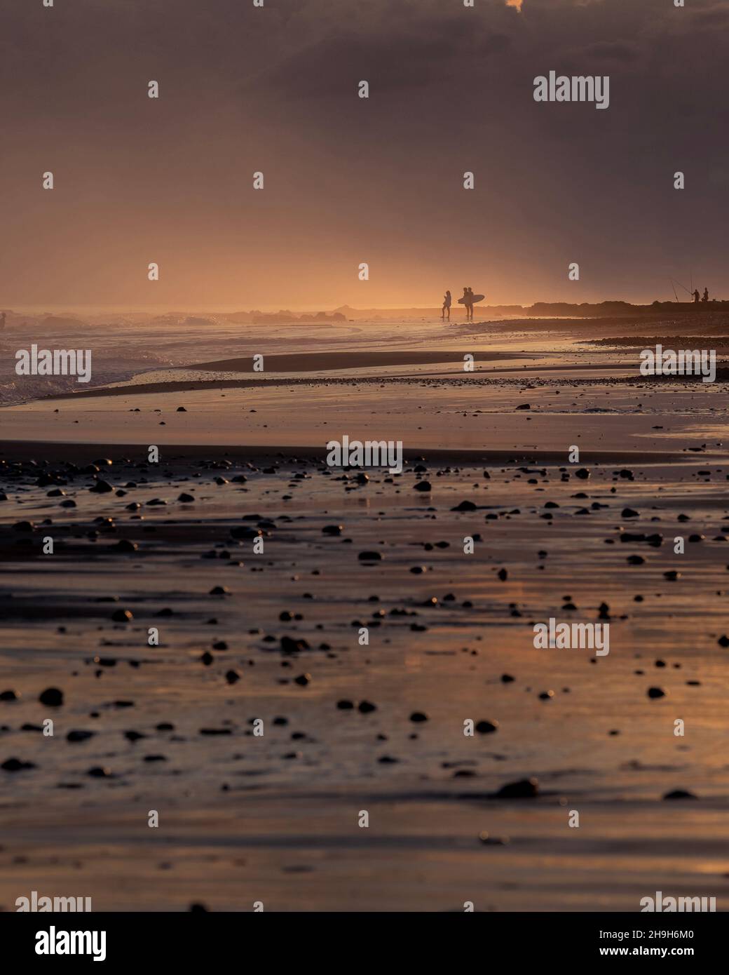 "Gorgeous sunset with some golden myst at Bella Vista beach. Some ...