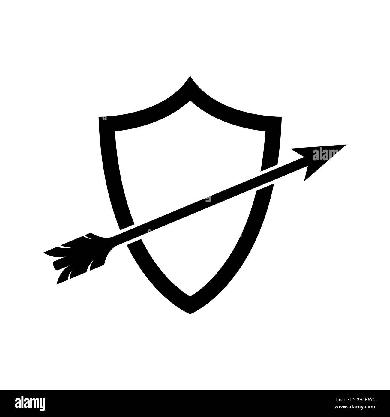 Warrior with arrow and shield hi-res stock photography and images - Alamy