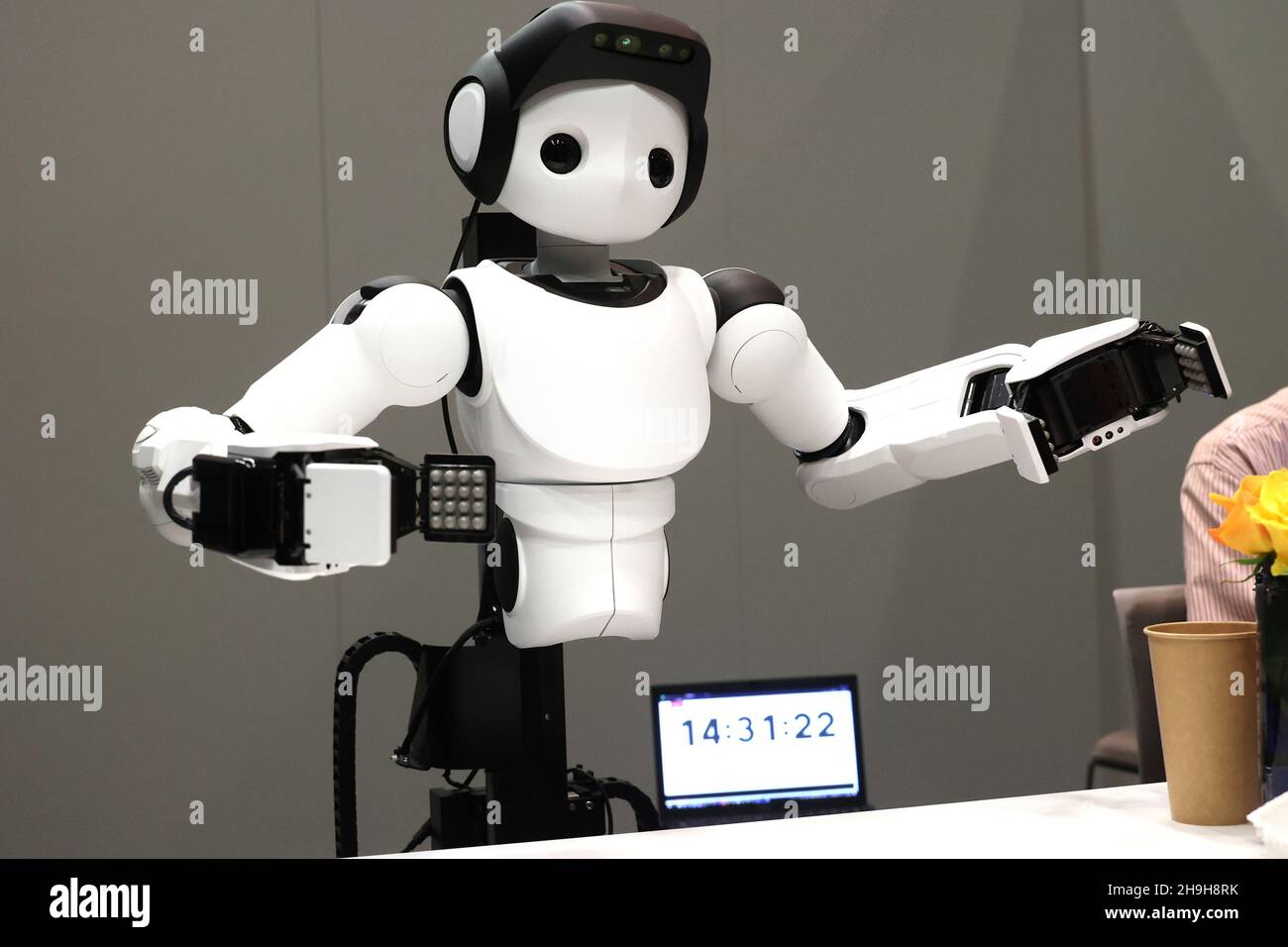Tokyo, Japan. 7th Dec, 2021. Japanese electronics giant Sony's humanoid ...