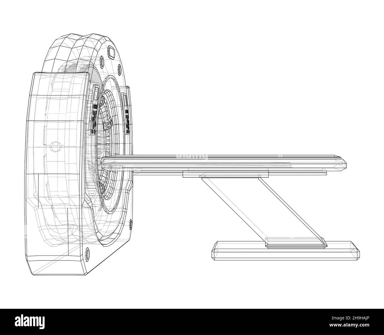 3d illustration of a MRI machine Stock Photo - Alamy