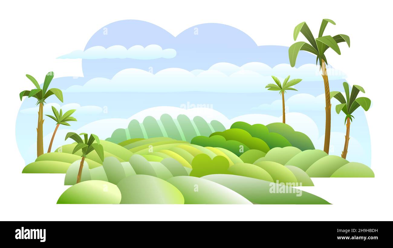 Palm trees park in Cut Out Stock Images & Pictures - Alamy