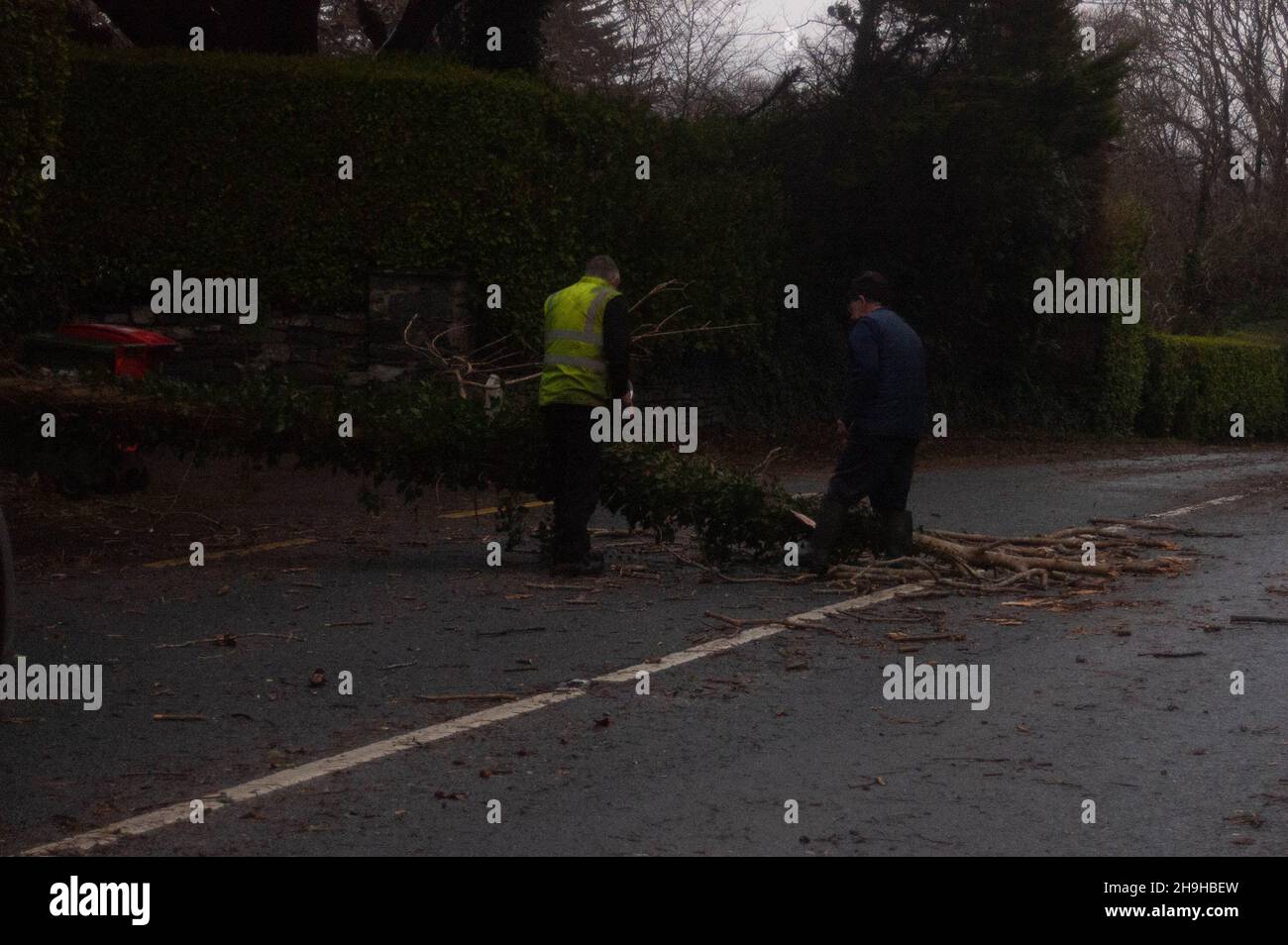 Tuesday 7 Dec, Bantry West Cork, Ireland; Storm Barra hit land this ...