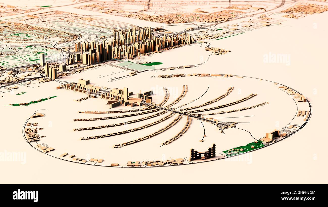 Palm Jumeirah Map