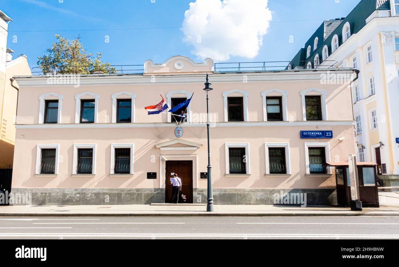 Croatian embassy moscow hi-res stock photography and images - Alamy