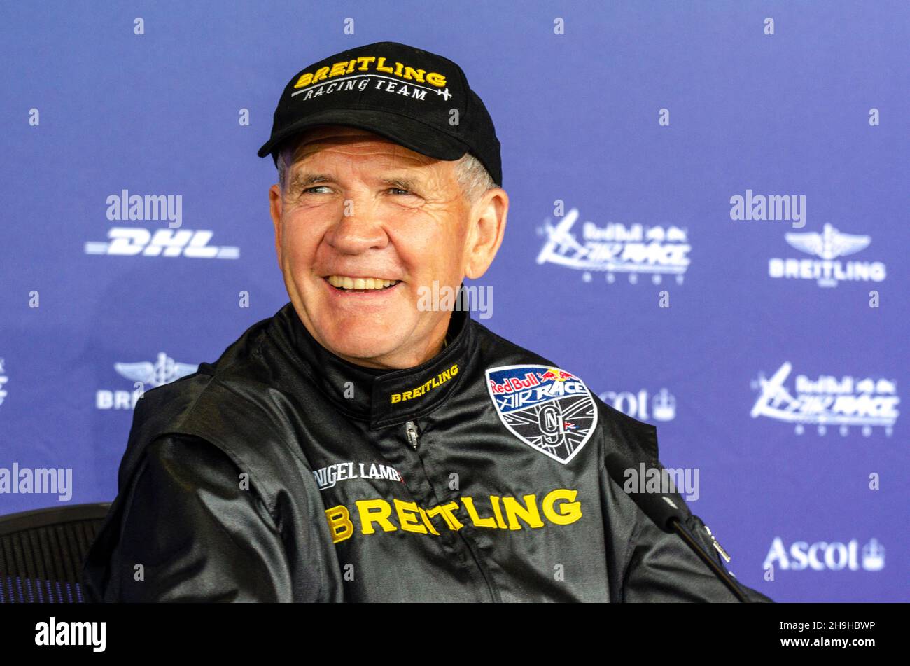 UK pilot Nigel Lamb at the Red Bull Air Race World Championship British ...