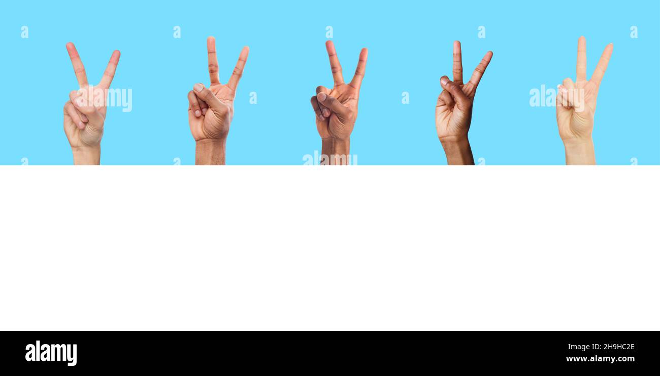 Closeup of male and female hands showing ok sign gesture Stock Photo ...