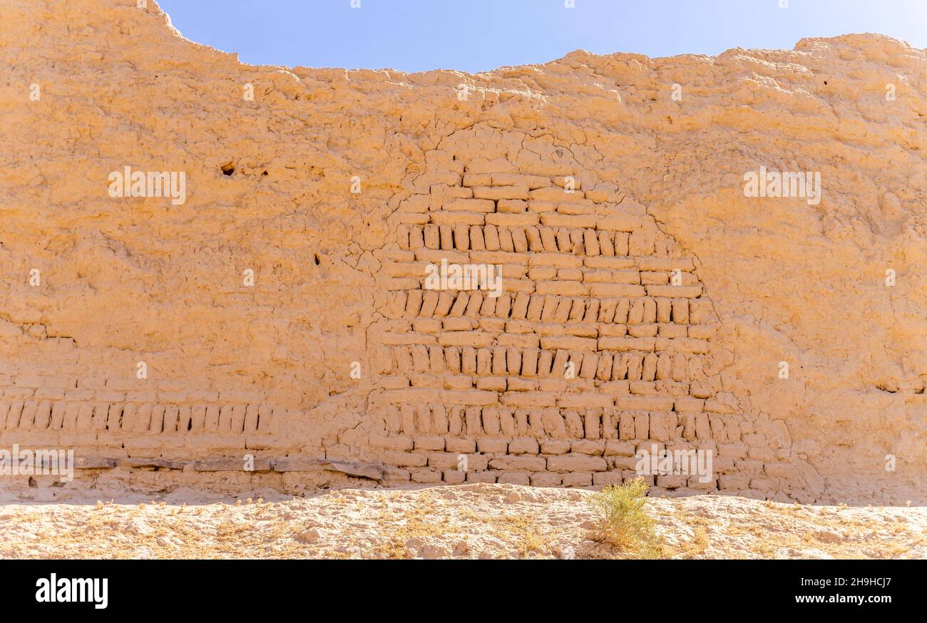 walled up passage in the wall seen from inside the ancient city of ...