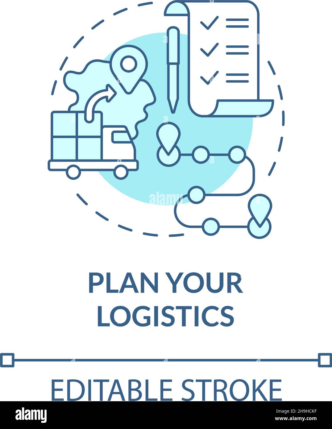 General service cargo truck Stock Vector Images - Alamy