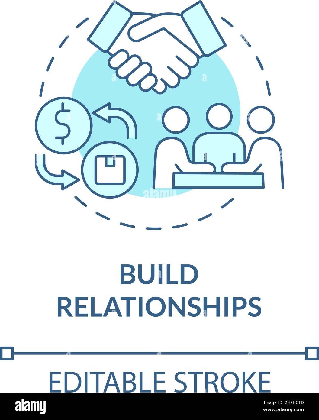 We build relationship Stock Vector Images - Alamy