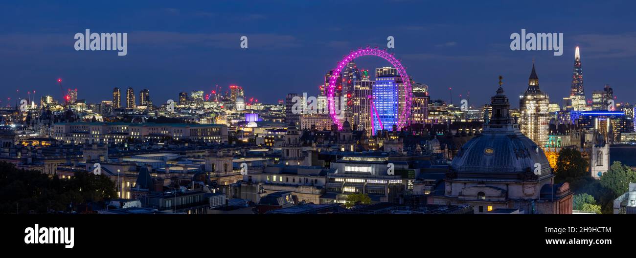 London night aerial photos hi-res stock photography and images - Alamy