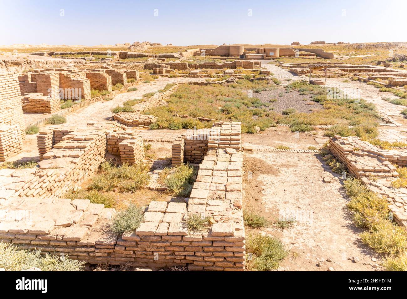 View of the dug out and partly restored layout of ancient city of ...