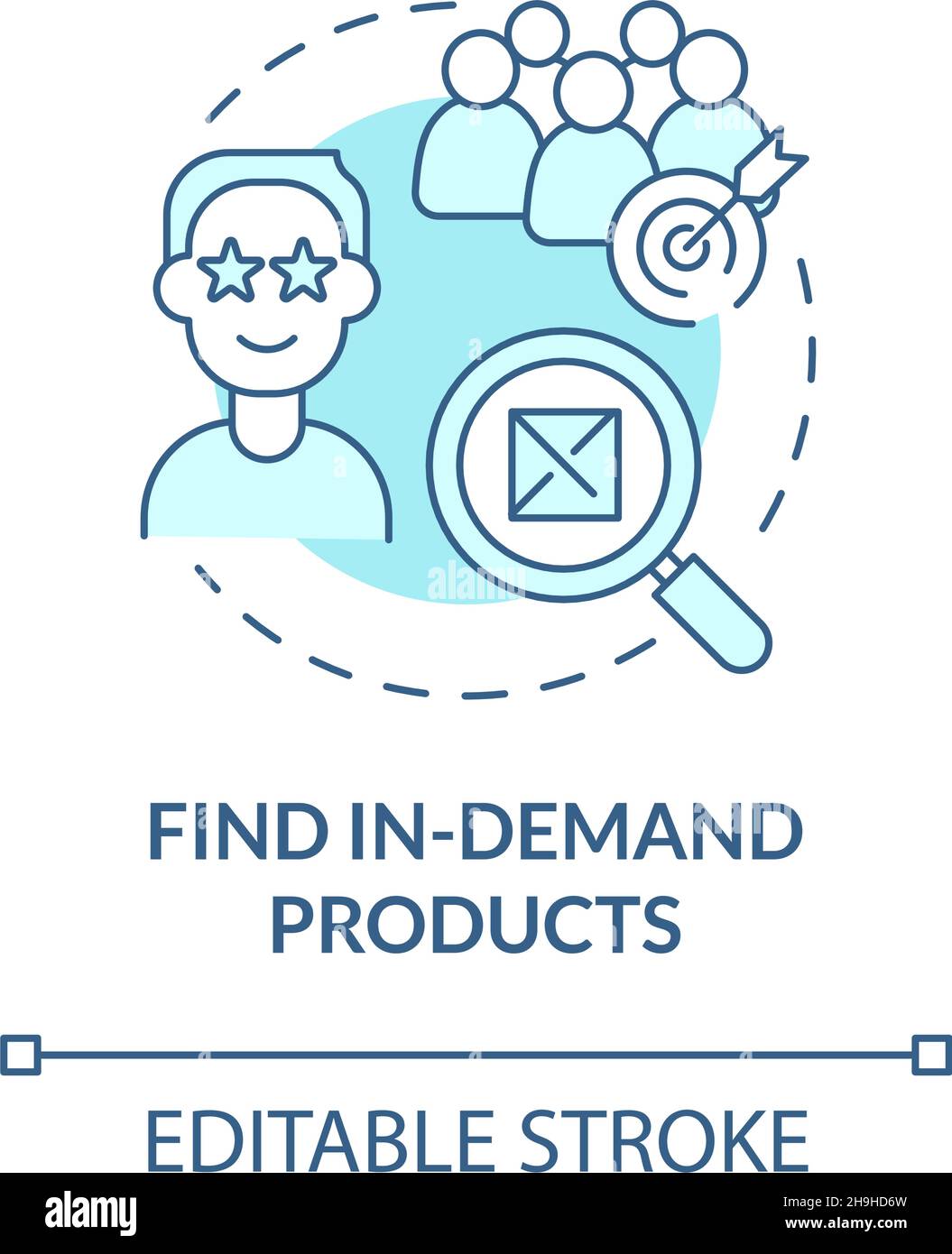 Find product icon Stock Vector Images - Alamy