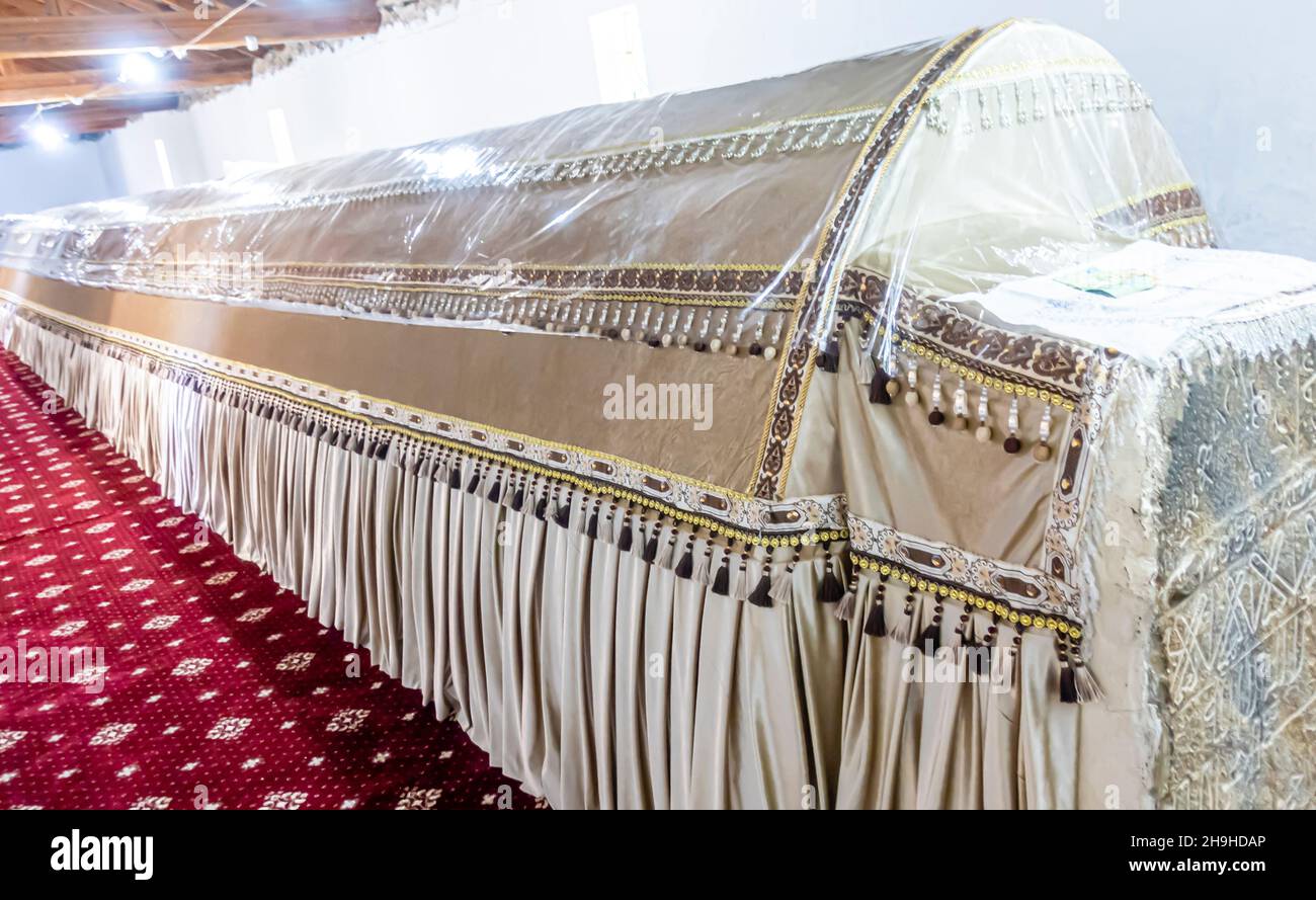 The 21-meter long grave-stone of Ukasha-Ata, the legendary Mohammed's ...
