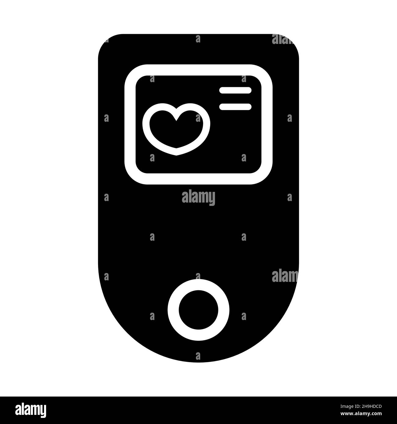 Pulse oximeter icon. measurement of pulse and oxygen in the blood. diagnosis of pneumonia ...