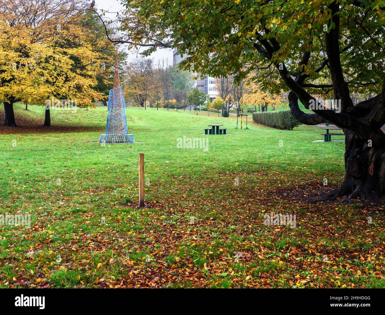 Monument to the Third Millennium sculpture by Adrian Moakes set in Peel ...