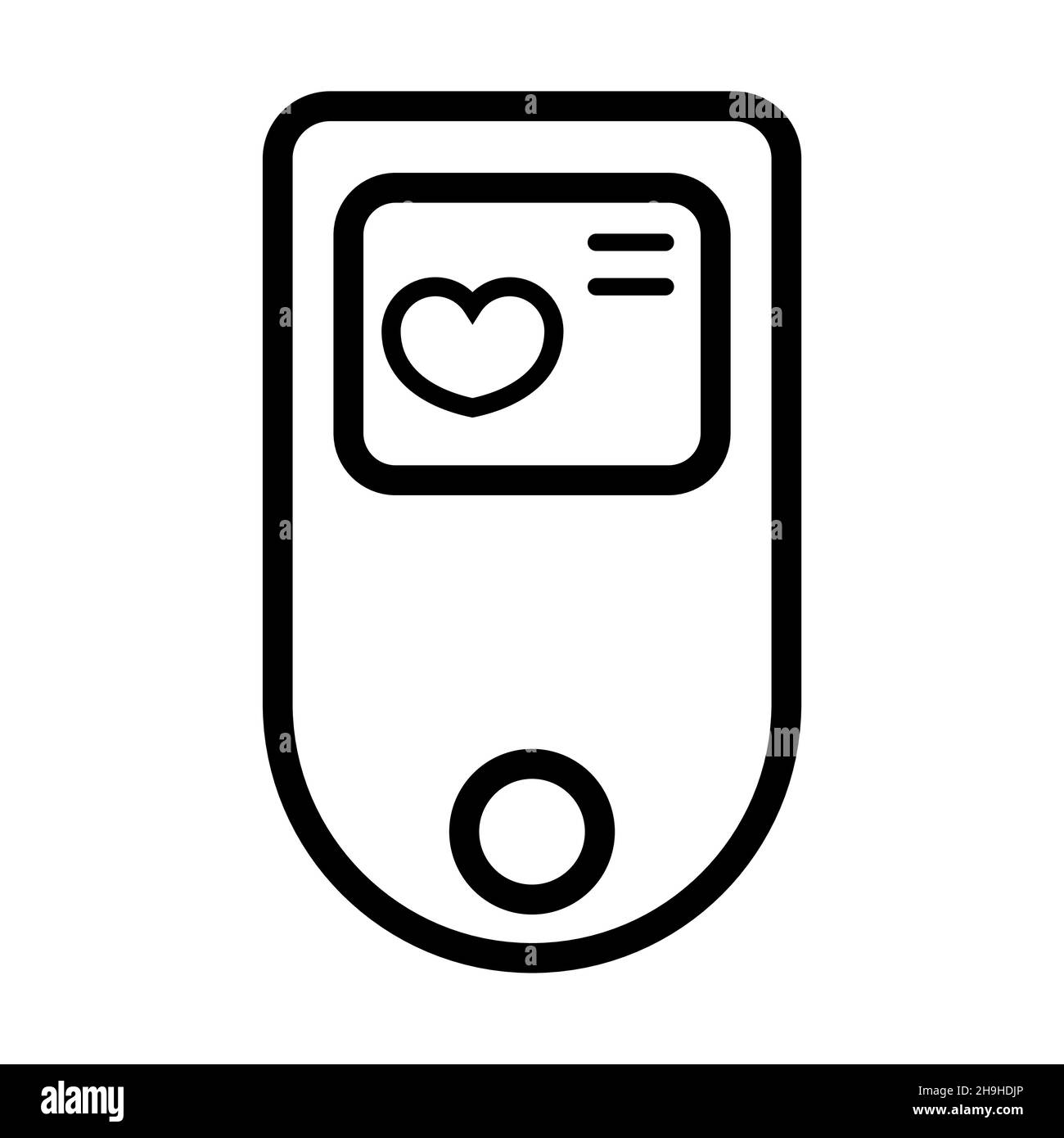 Pulse oximeter icon. measurement of pulse and oxygen in the blood ...