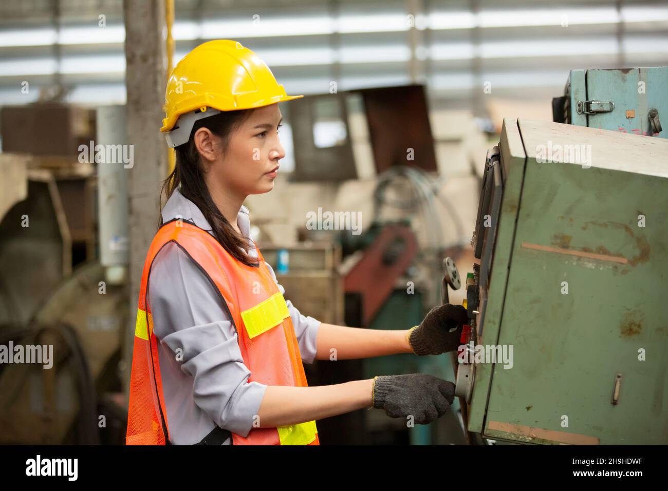 Inspecting warehouse worker using hi-res stock photography and images ...