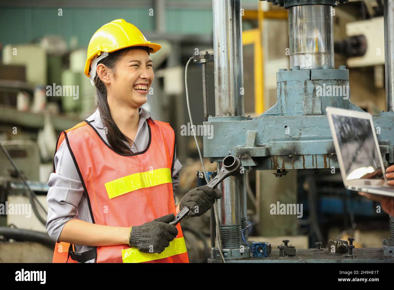 Inspecting warehouse worker using hi-res stock photography and images ...
