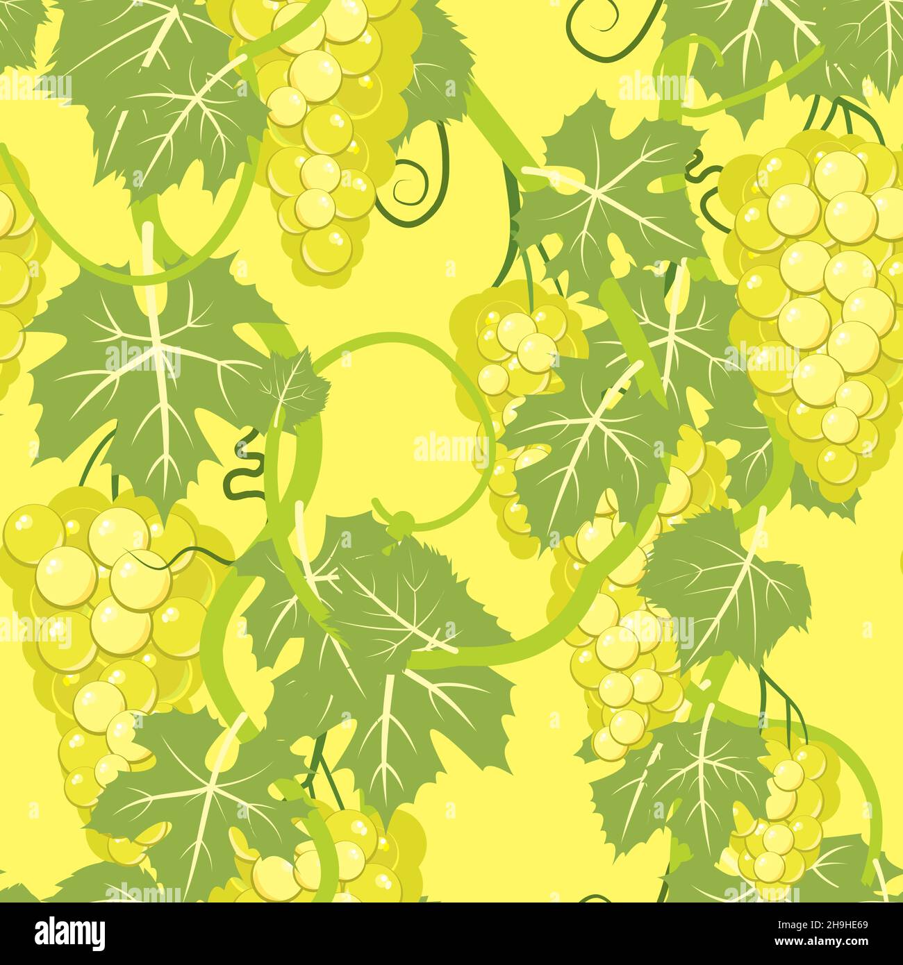 Ripe white grape cluster close Stock Vector Images - Alamy