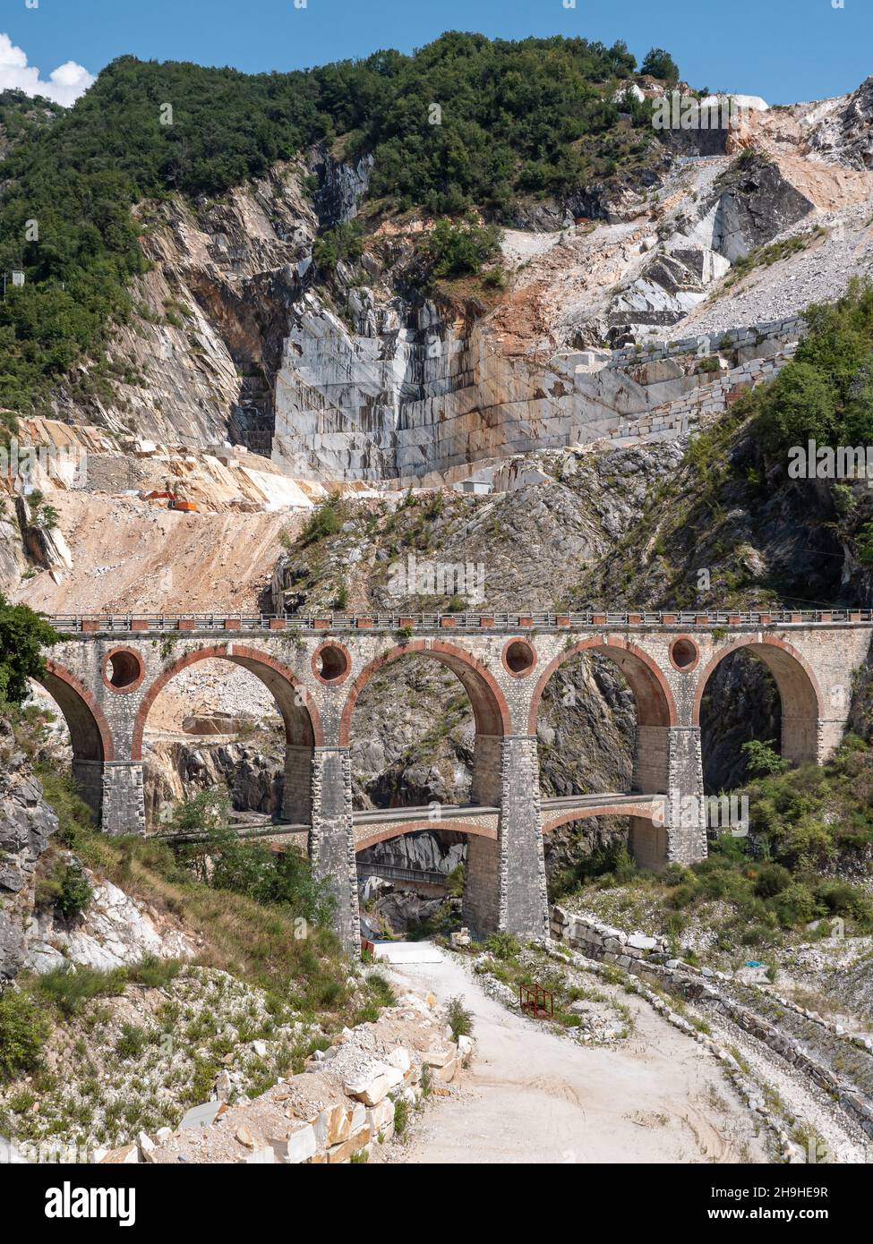 Bridge of Vara in Carrara, site of the Old Private Marble Railway ...