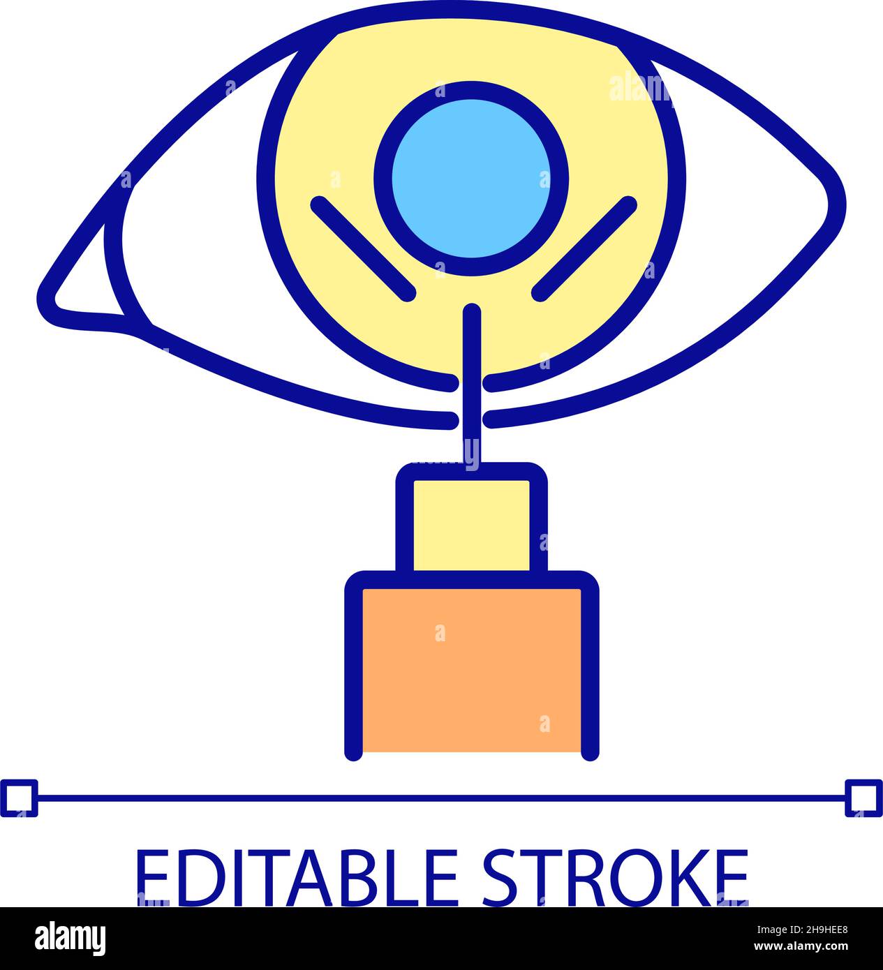 Eye laser operation Stock Vector Images - Alamy