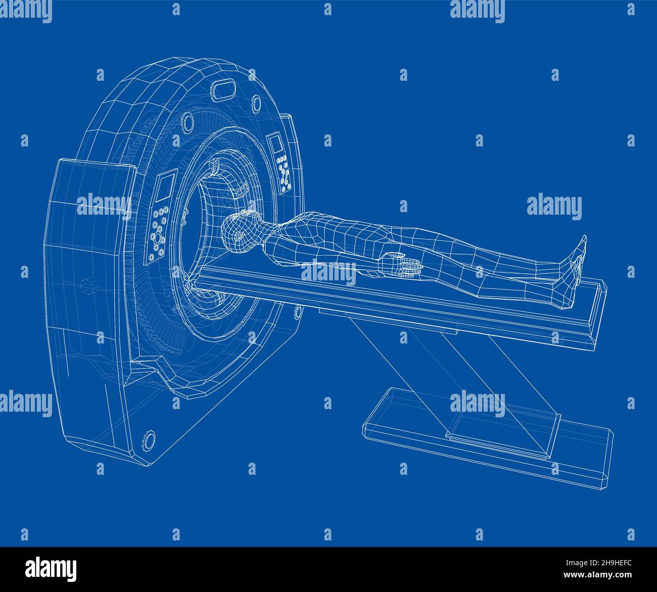 MRI machine scanning patient inside Stock Photo - Alamy