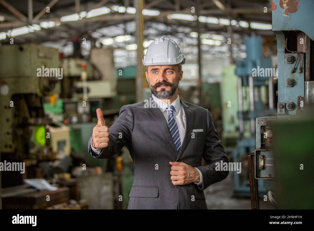 industrial factory modern engineer working in metal manufacturing ...