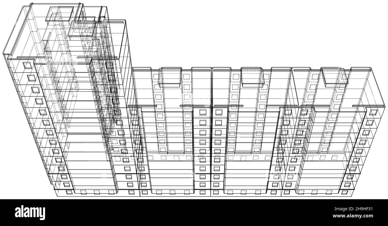 Multi store building Cut Out Stock Images & Pictures - Alamy