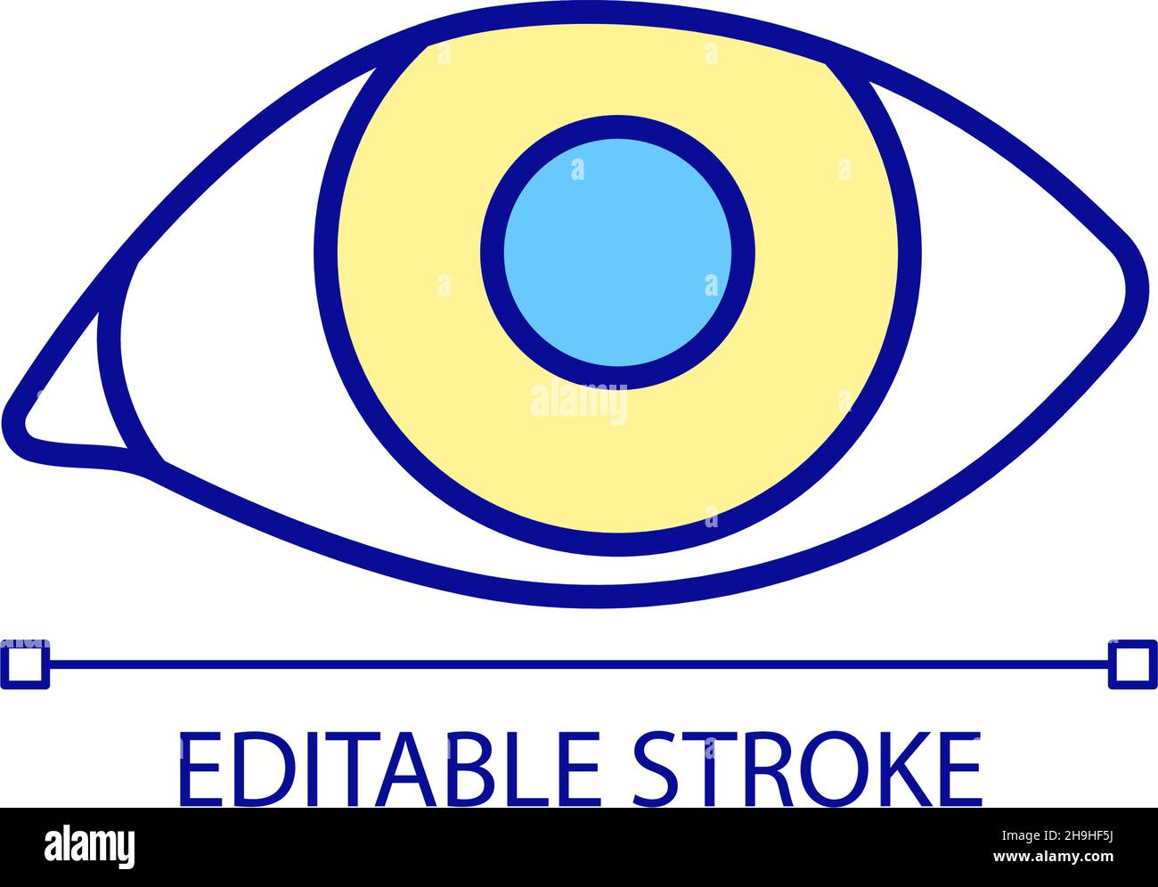 Healthy eye RGB color icon Stock Vector Image & Art - Alamy