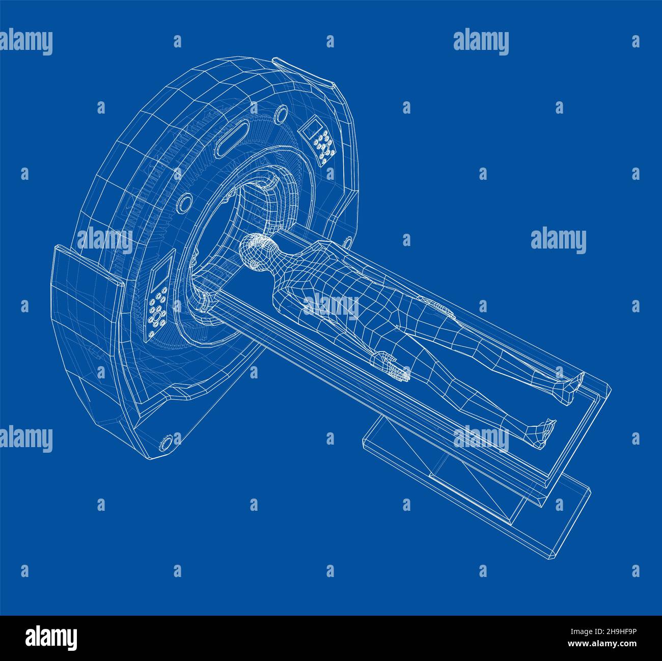 MRI machine scanning patient inside Stock Photo - Alamy