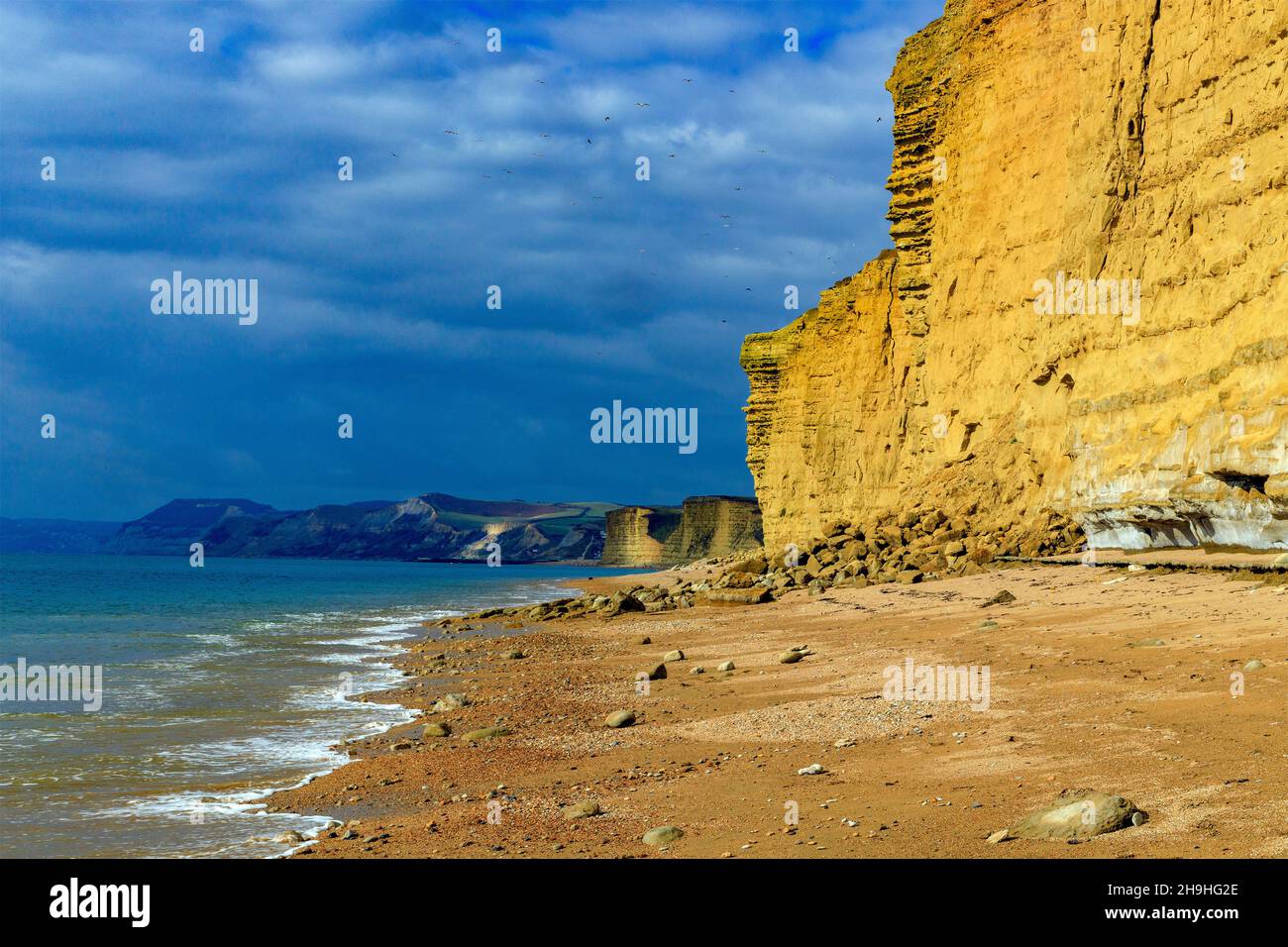One of the frequent collapses of the unstable and dangerous sandstone ...