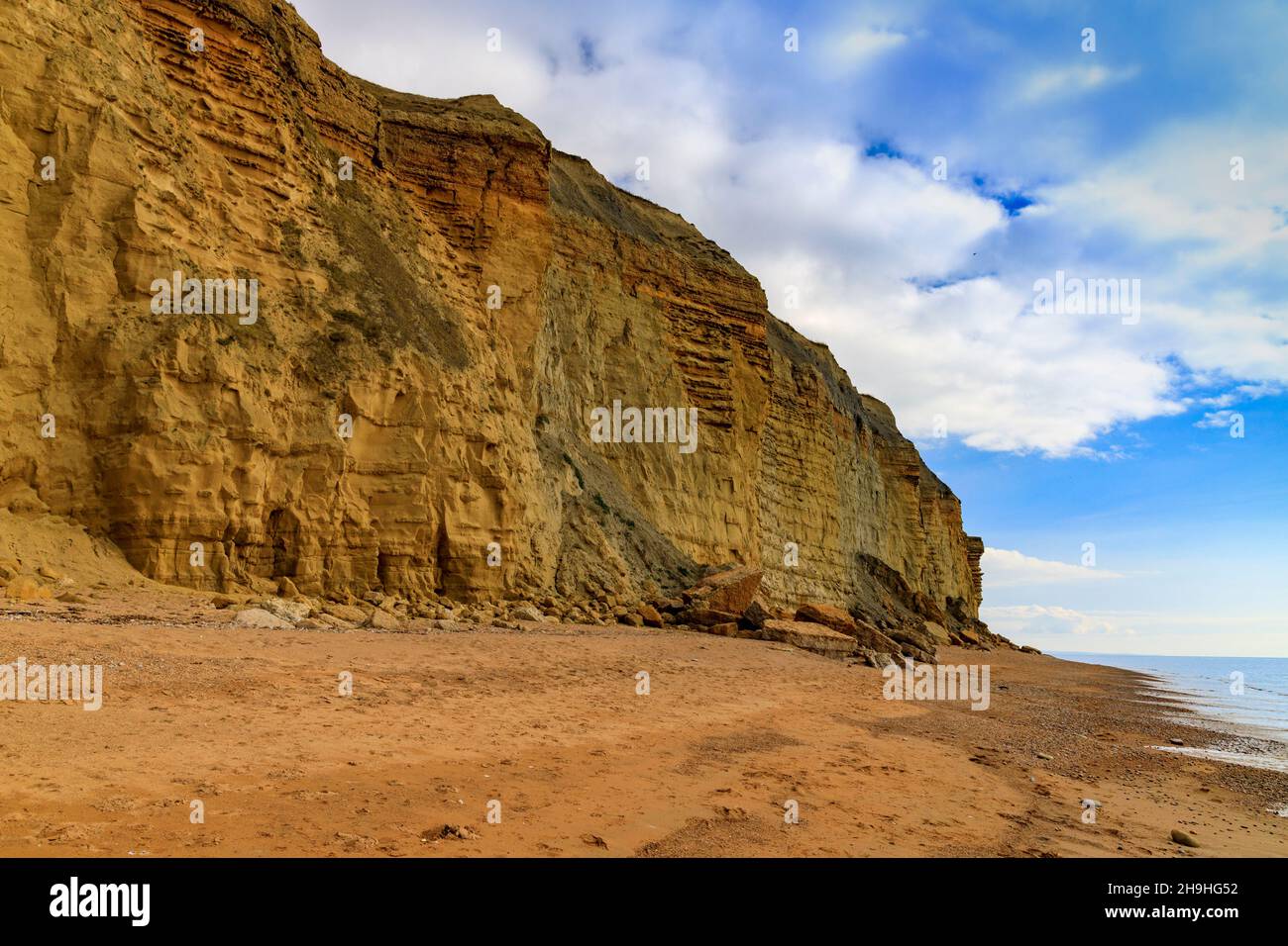 One of the frequent collapses of the unstable and dangerous sandstone ...