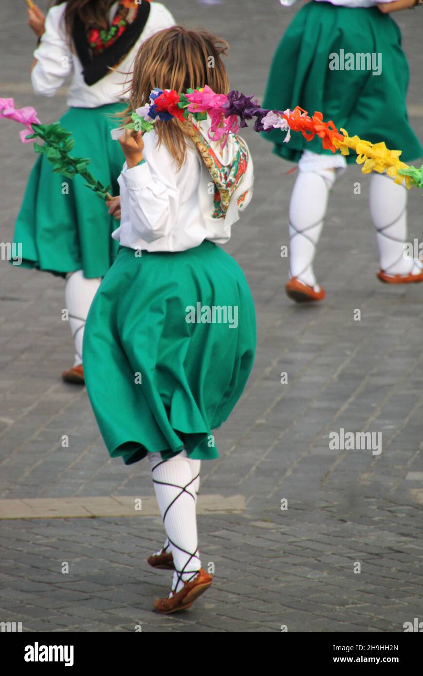 Basque people dance group hi-res stock photography and images - Alamy