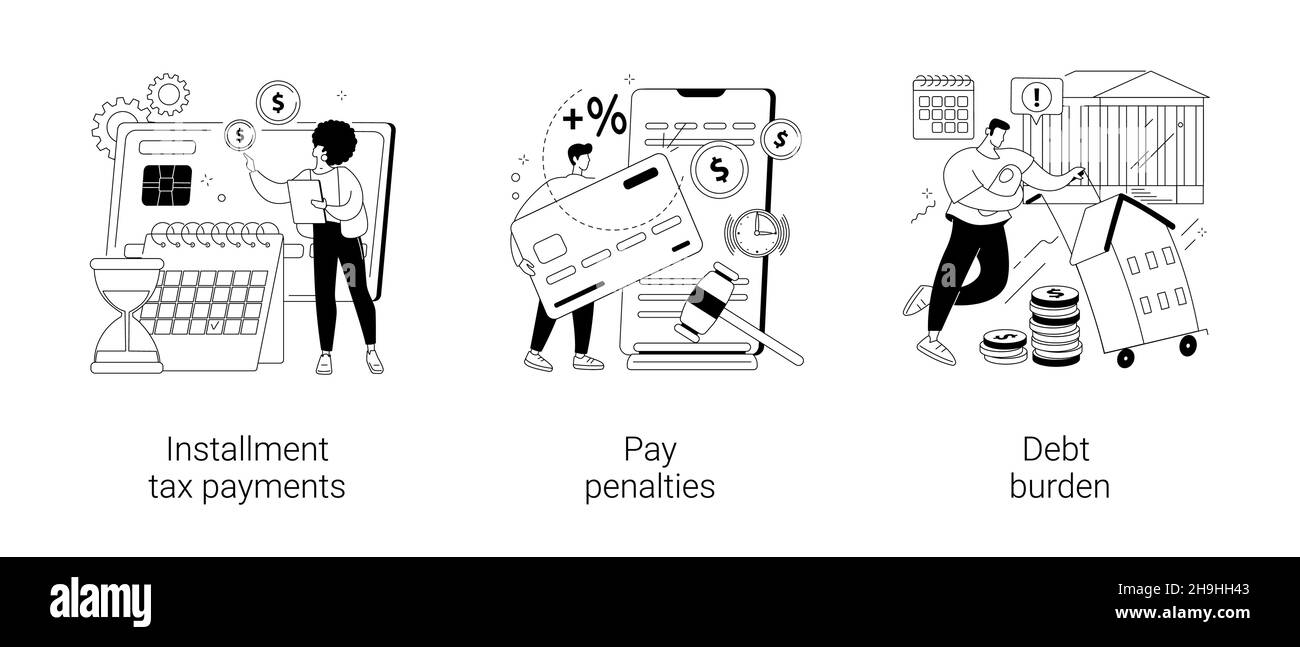 Financial responsibility abstract concept vector illustrations Stock ...