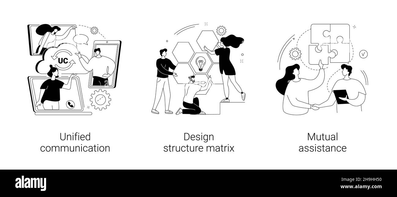 Business support abstract concept vector illustrations Stock Vector ...