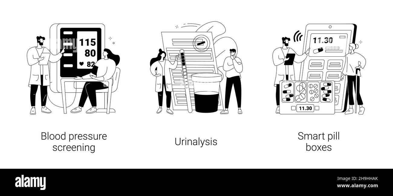 Health check up abstract concept vector illustrations Stock Vector ...
