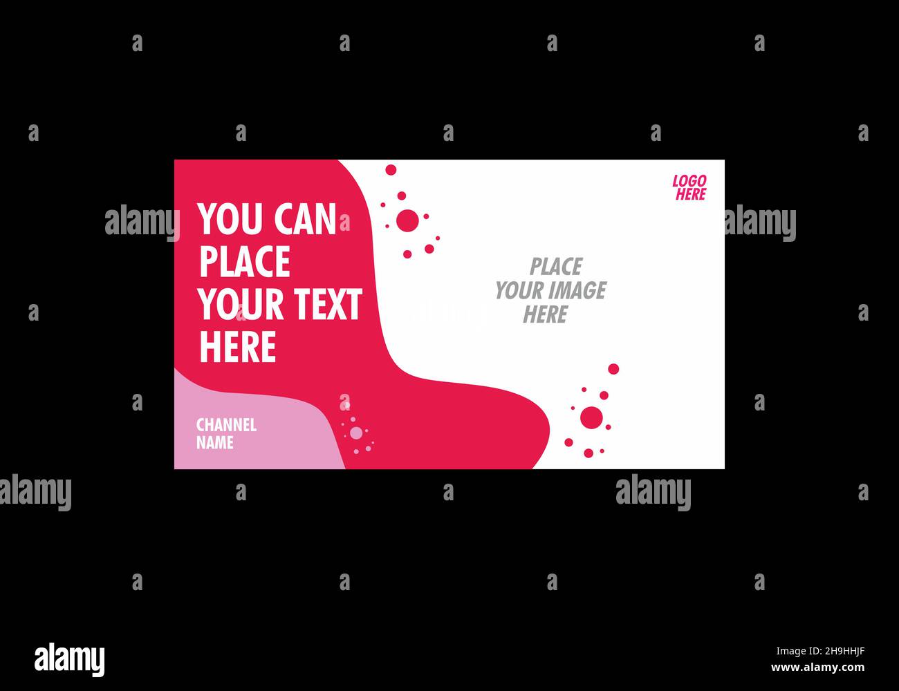 Colorful and flat design of video thumbnail design Stock Vector Image ...