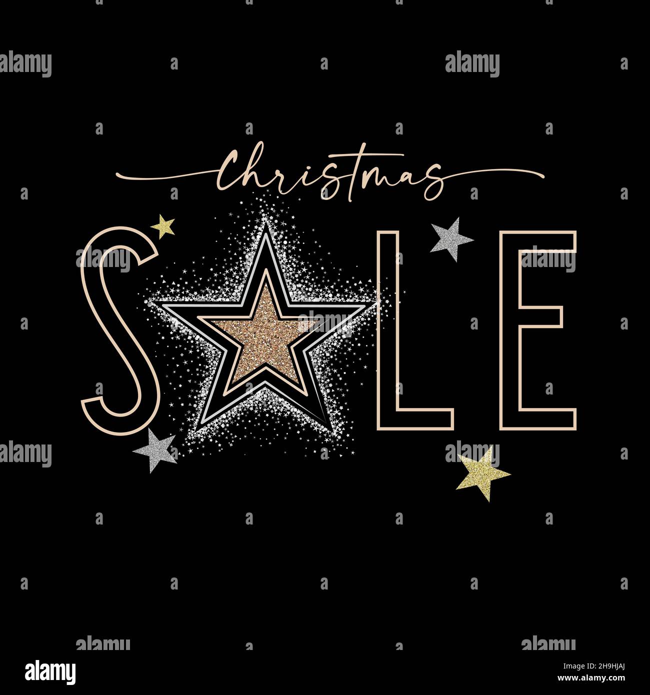 Brilliant promotion sale poster Stock Vector Images - Alamy