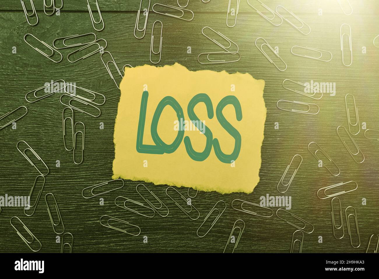 Hand writing sign Loss. Internet Concept the fact that you no longer ...