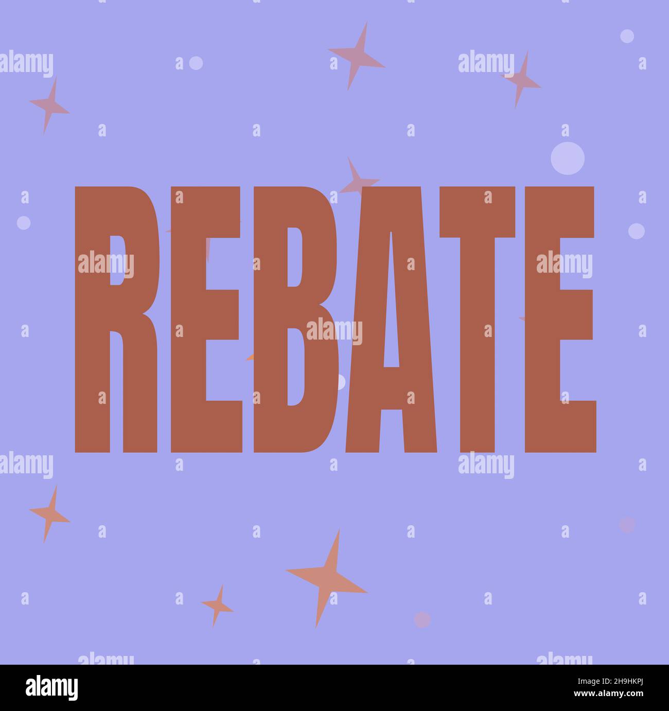Conceptual caption Rebate. Business overview Huge rewards that can get ...