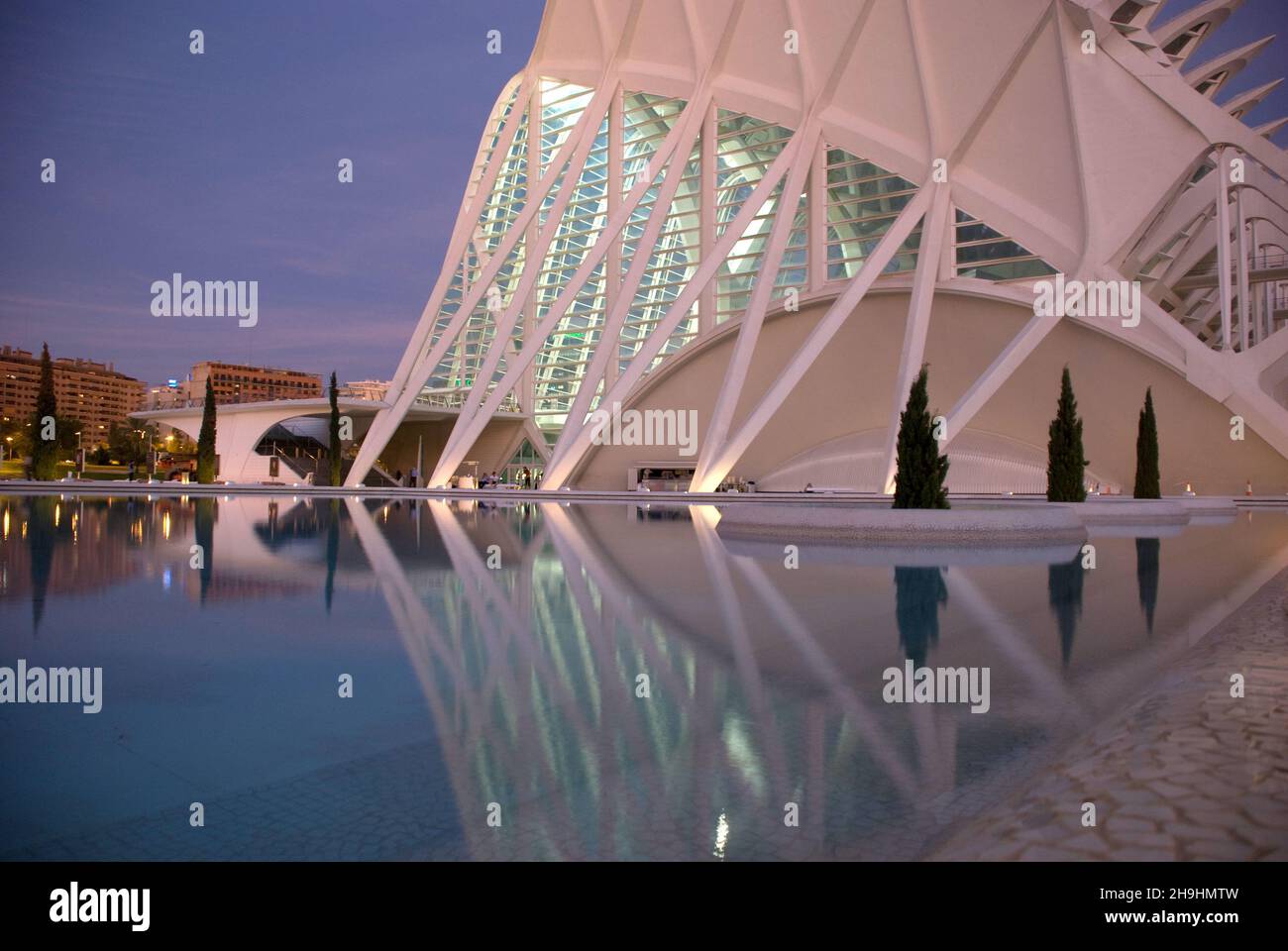 VALENCIA, SPAIN - Oct 08, 2009: Exterior of Valencia's famous L ...