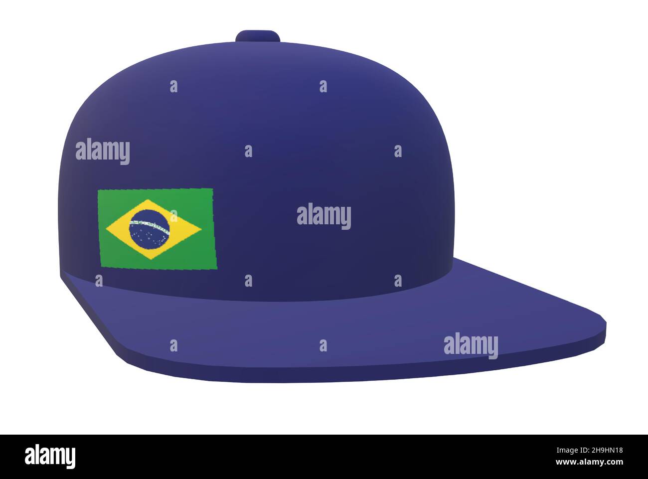 Brazil National Country Flag Baseball Cap Stock Vector Image & Art - Alamy