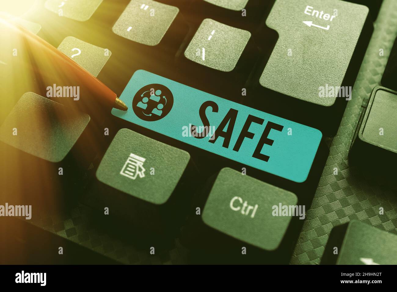 Text showing inspiration Safe. Business approach protected from or not ...