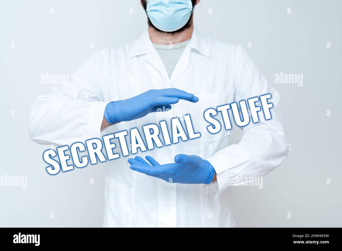 Sign displaying Secretarial Stuff. Business concept Secretary ...